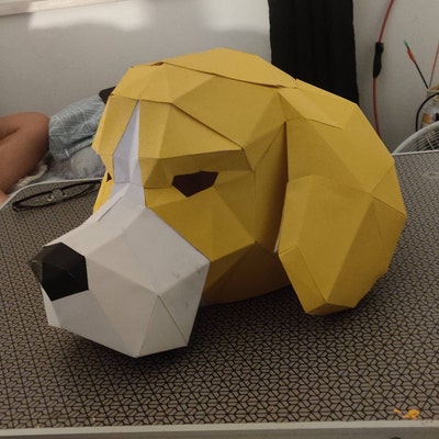 Beagle Dog Mask, Papercraft Mask Template, Origami, PDF Download DIY ...