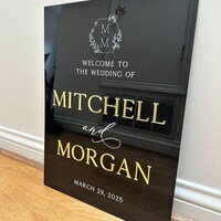 Acrylic QR Code Table Sign | Business QR Code Sign | Modern Calligraphy ...