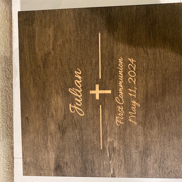 First Holy Communion Gift Box, Memory Box, 1st Communion Keepsake Box ...