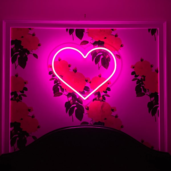 Heart Neon Sign, Wedding Neon Sign, Gift for Lovers, Girl's Dorm Room ...