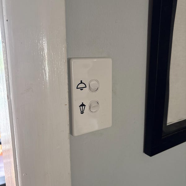 Light Switch Decal (5 Pack) - Fan, Light, Porch Light, Floor Lamp, and ...