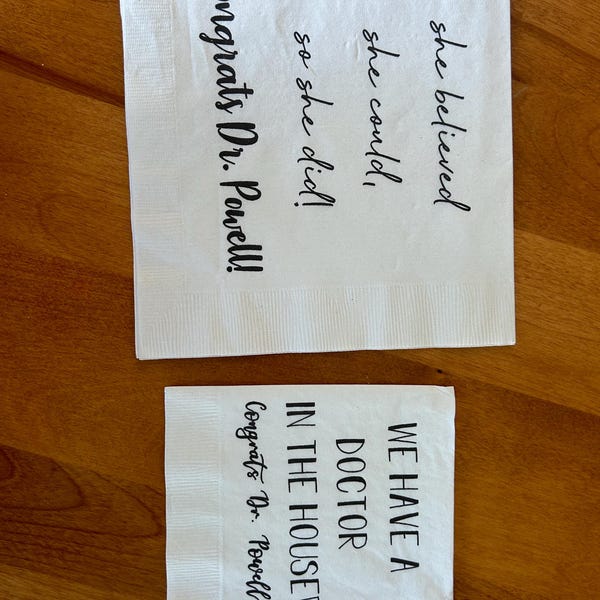 Medical School Doctor Med Graduation Personalized Cocktail, Luncheon or ...