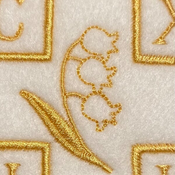 Quilt Block Machine Embroidery Design | Square Feathers | 4", 5", 6 ...