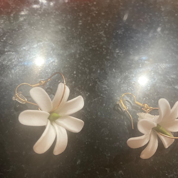 3" Tiare Foam Flower, Ear Flower, Tahitian Gardenia, Pinwheel Tiare ...