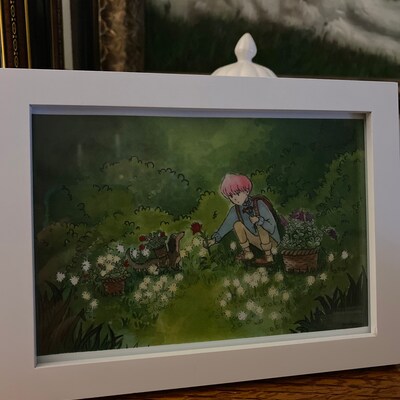 Jonghyun and Roo Flower Picking Print - Etsy