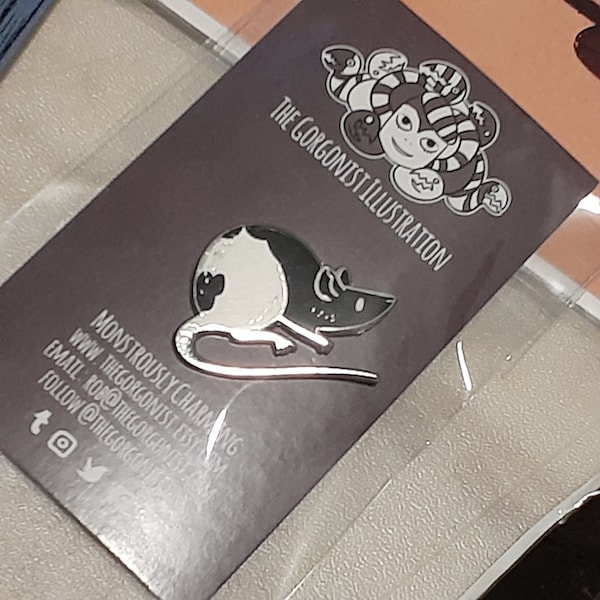 Hooded Rat Cute Pet Rat Enamel Pin - Etsy