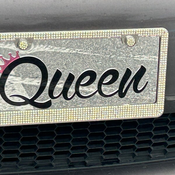 Queen Mirror Laser Cut License Plate NEW - Etsy