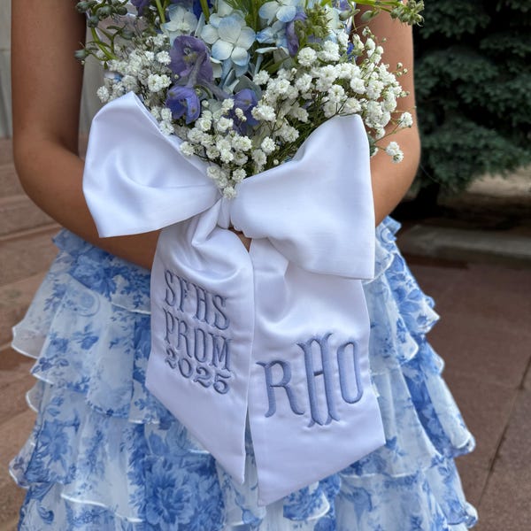Bouquet Sash for Prom and Homecoming - Etsy