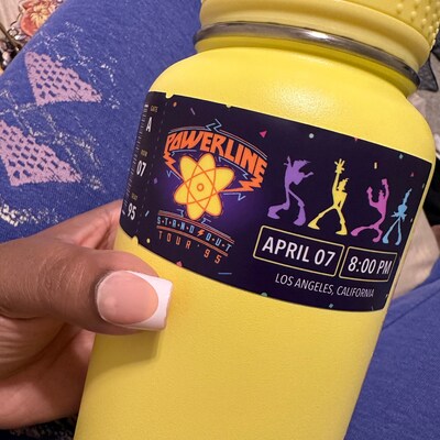 Powerline Concert Ticket Transparent Sticker/ Goofy Max Disney Bujo ...