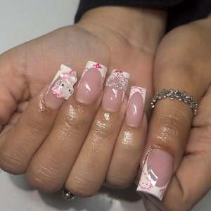 Freaknik Nails 90s Nails Rainbow Nails Retro Nails Neon - Etsy