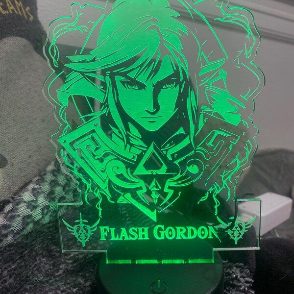 Zelda Night Light Personalized Zelda Shield Legend of Zelda Led Lamp ...