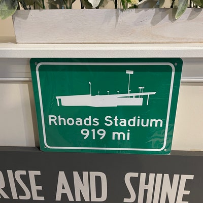 Custom Stadium Road Sign Pick Your Team and Customize the Distance From ...