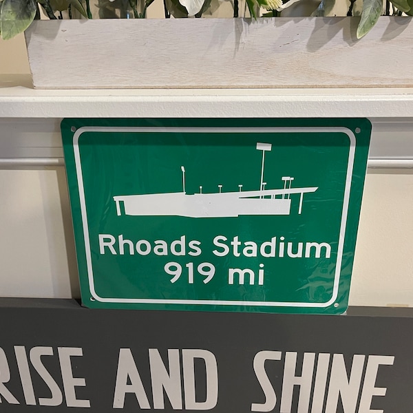 Custom Stadium Road Sign - Pick Your Team and Customize the Distance ...