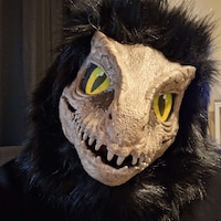 Digital Item!! Dino Mask Raptor Fursuit Hood Pattern + Tutorial ~ PDF ...