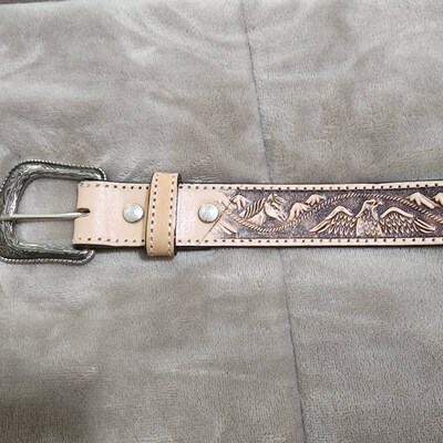 Authentic Mexican Charro Belt, Cinto Laser Vaquero Fino - Etsy