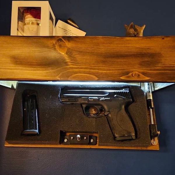 Guardian 15s Picture Frame Hidden Gun Storage Safe With Trap Door ...