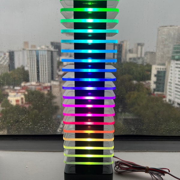 Modern Table Lamp, RGB Desk Lights, Aesthetic Room Decor, Ambient Desk ...