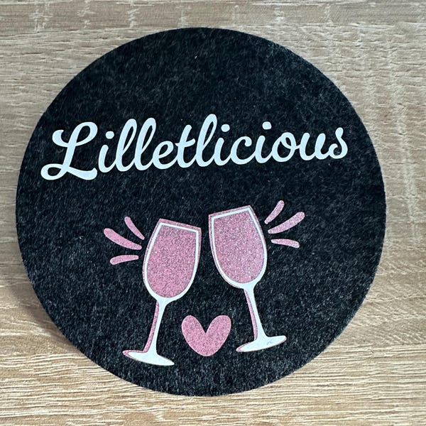 Untersetzer Filz mit Lillet Spruch - Etsy.de Untersetzer Filz mit Lillet Spruch - Etsy.de