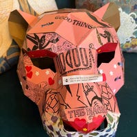 Predator Mask, DIY Paper Mask, Papercraft, 3D Mask, Polygon, Low Poly ...