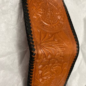 Handmade Mexican Hand Tooled Laced Leather Men's Wallets - Etsy