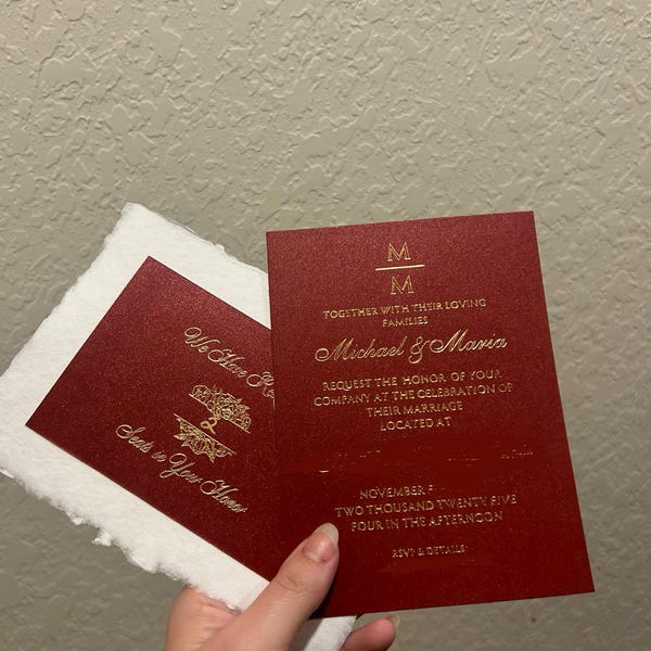 Gold Edge Handmade Paper Stationery, Rose Gold Edge Handmade Paper ...