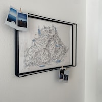 Lakeland 50 & 100 Ultra Race Map. Line Illustrations Detailing Both ...