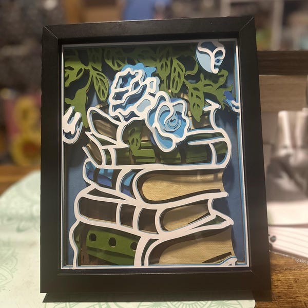 3D Lilac Branch Flowers Shadow Box SVG, 3D Spring SVG, 3D Lilac Flowers ...