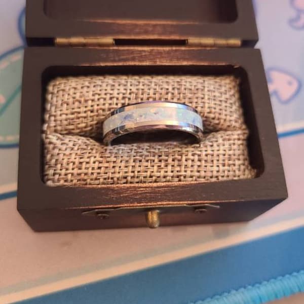 Tungsten and Tigers Eye Wedding Band, Offset Inlay Stone Wedding Ring ...