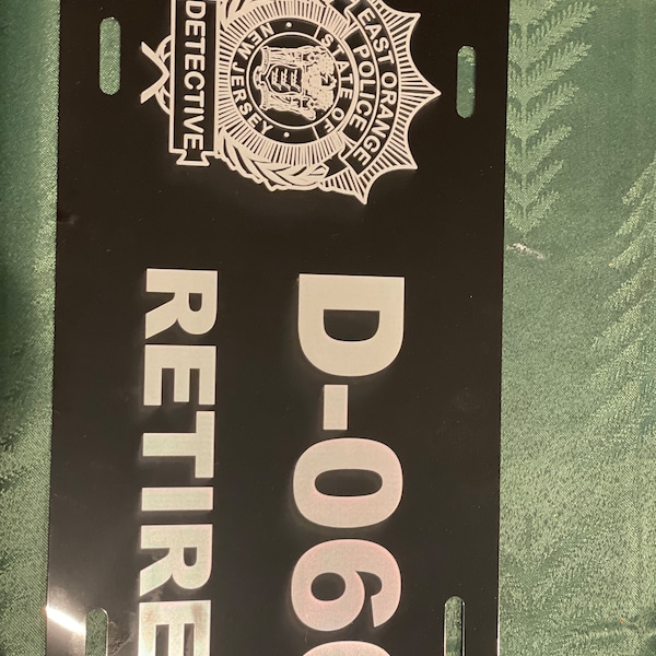 Police // Personalized Laser Engraved License Plate // Deputy ...