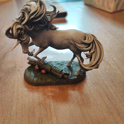 Unicorn Unpainted Miniature - Etsy