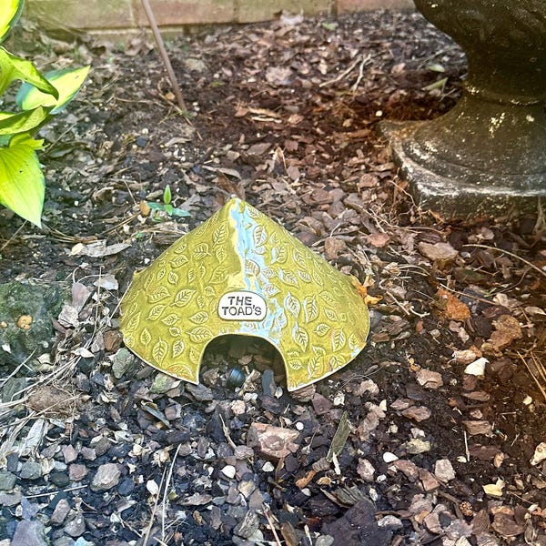 Handmade/toad Hotel/toad Inn/ Toad Home/toad Abode/toad Hut/ceramic ...