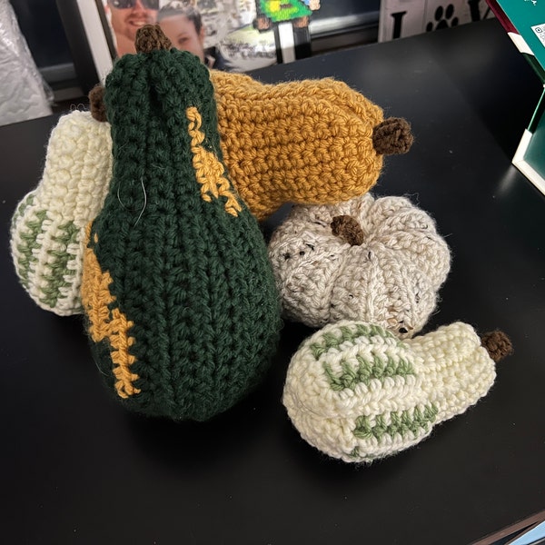 CROCHET PATTERN X Crochet Pumpkins and Gourds Pattern, English PDF ...