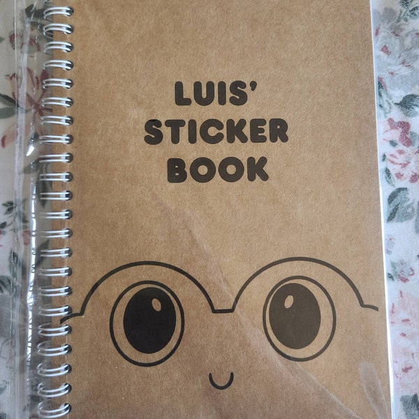 Reusable Sticker Book - Spiral Bound Kraft Paper Cover - Etsy