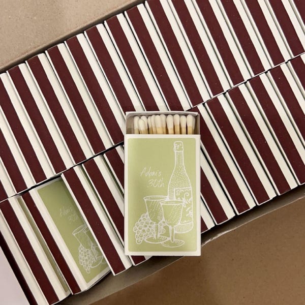 BULK SET OF 50 Add Your Logo Brand Design Personalized Matches - Custom ...