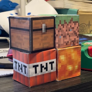 Printable Cube Set A4 300DPI Size 12 Different Textures Suitable for ...