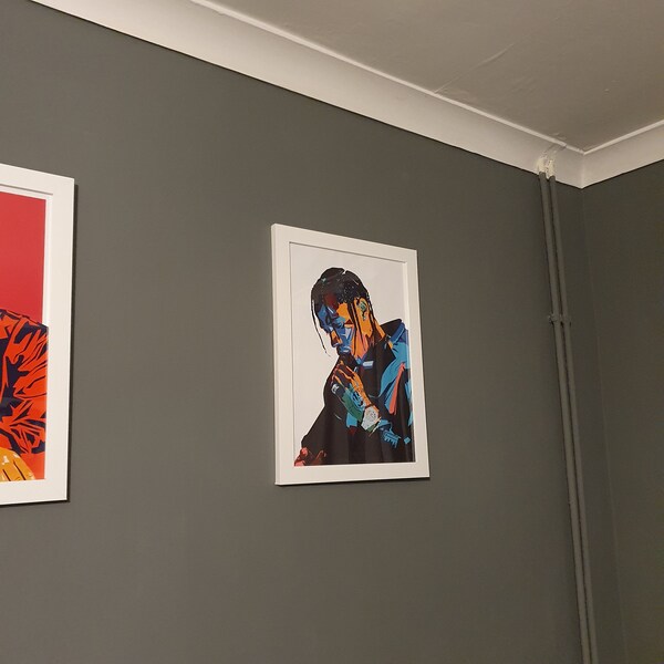 MF DOOM Hip Hop Graphic Design A4 Print A3 Print Digital Art by ...