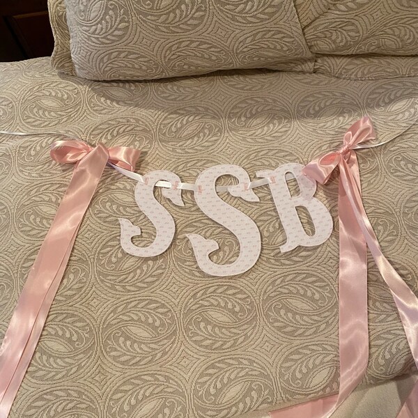 Baby Monogram Banner - Etsy