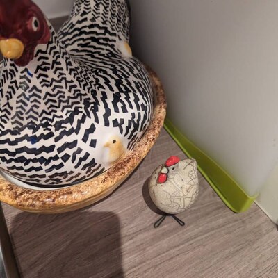 Handmade Ceramic Raku Chickens - Etsy