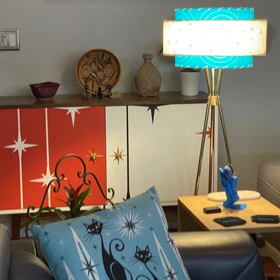 Atomic Lamp Shade / 3 Tier Atomic / Hand Made Retro Style / Custom ...