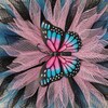 12in Metal Embossed Butterfly: Pink Monarch - Etsy