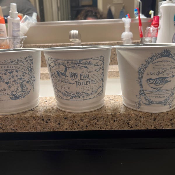 French Country Tins. Set of 3 - Etsy