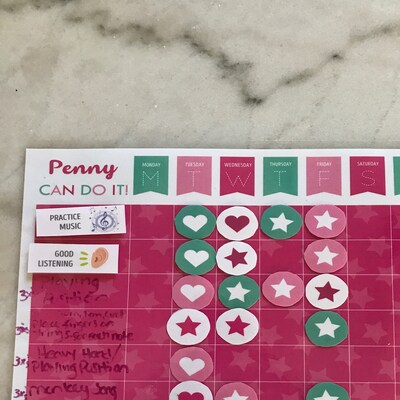 Chore Flashcards Behavior Chart Routine Chart - Etsy