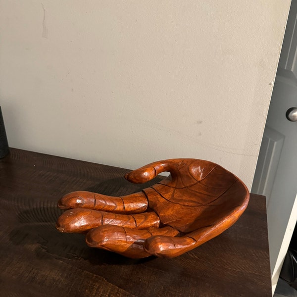 Hand-carved Teak Wood Buddha Hand Stool: Zen Home Decor - Etsy