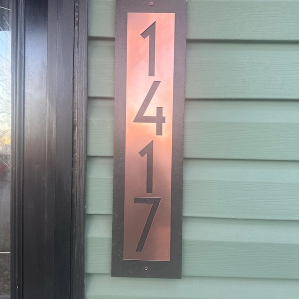 Craftsman HOUSE NUMBERS, Hill House Mission Style Address Plaque ...