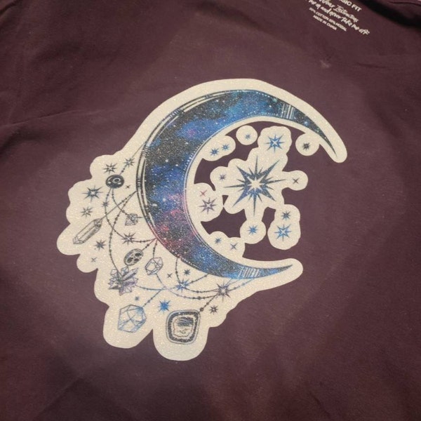 Boho Sublimation Design Moon Woman Girl Sublimation Floral Moon Magical ...