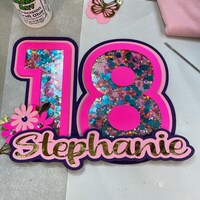 Shaker Numbers Svg Cake Topper SVG Shaker Cake Topper Svg - Etsy UK