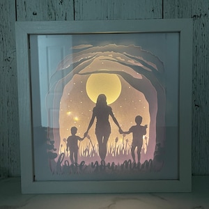 Love You Grandma Shadow Box Template Grandmother Shadow Box - Etsy