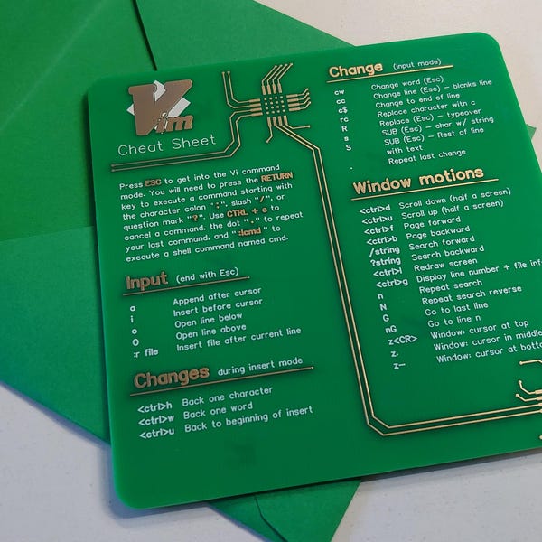 Linux Cheat Sheet Coasters Made From a High-quality Circuit Board for ...
