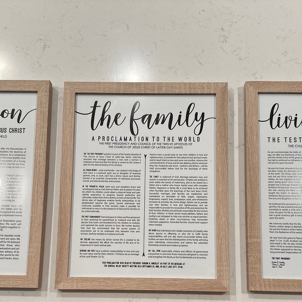 LDS Family Proclamation-printable-multiple Size Included-instant ...