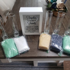 Blended Family Wedding Sand Ceremony Shadow Box Set Unity - Etsy